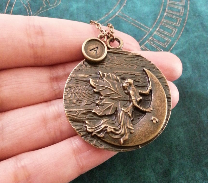 Fairy Keychain LARGE Moon Fairy Keyring Personalized Keychain - Etsy