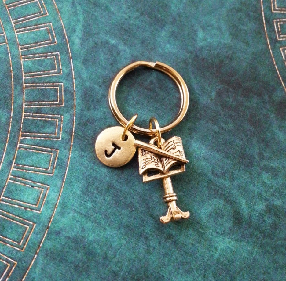 Music Stand Keychain VERY SMALL Sheet Music Keychain Conductor | Etsy