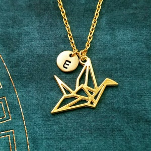 Paper Crane Keychain SMALL Paper Crane Keyring Monogram Keychain ...