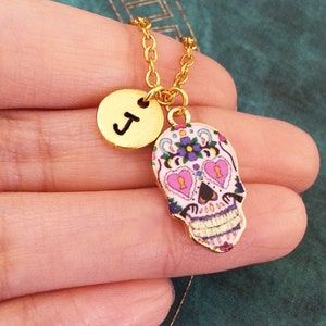 Sugar Skull Keychain SMALL Day of the Dead Keychain Personalized ...
