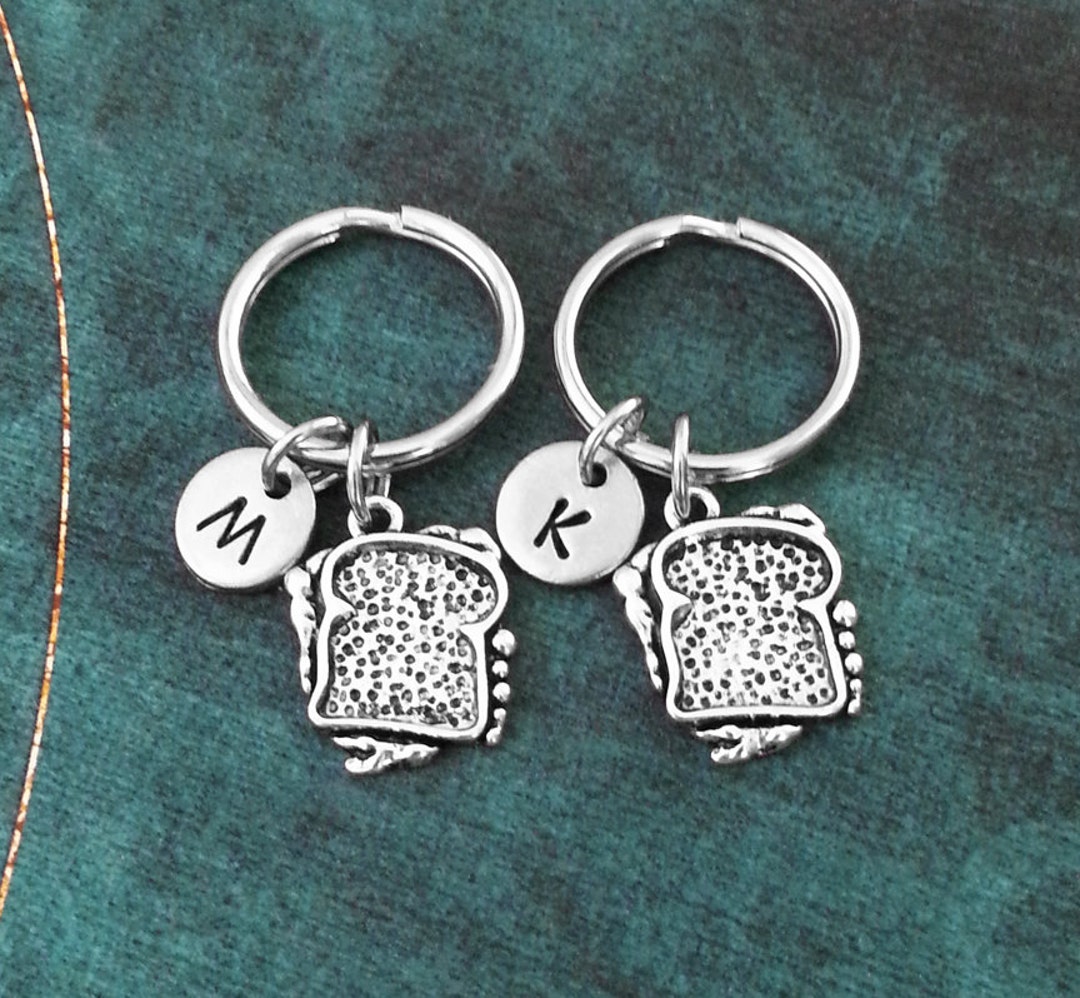 Sandwich Keychain SET of 2 SMALL Sandwich Keyrings Peanut Butter and ...
