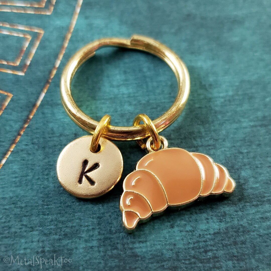 Croissant Keychain SMALL Bread Pendant France Keychain French Food ...