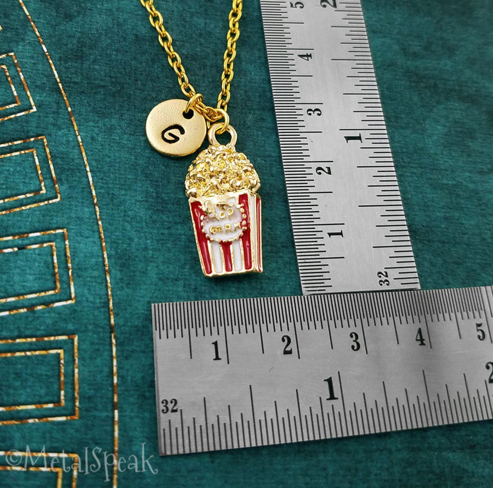 Popcorn Keychain SMALL Popcorn Keyring Move Keychain Theater | Etsy