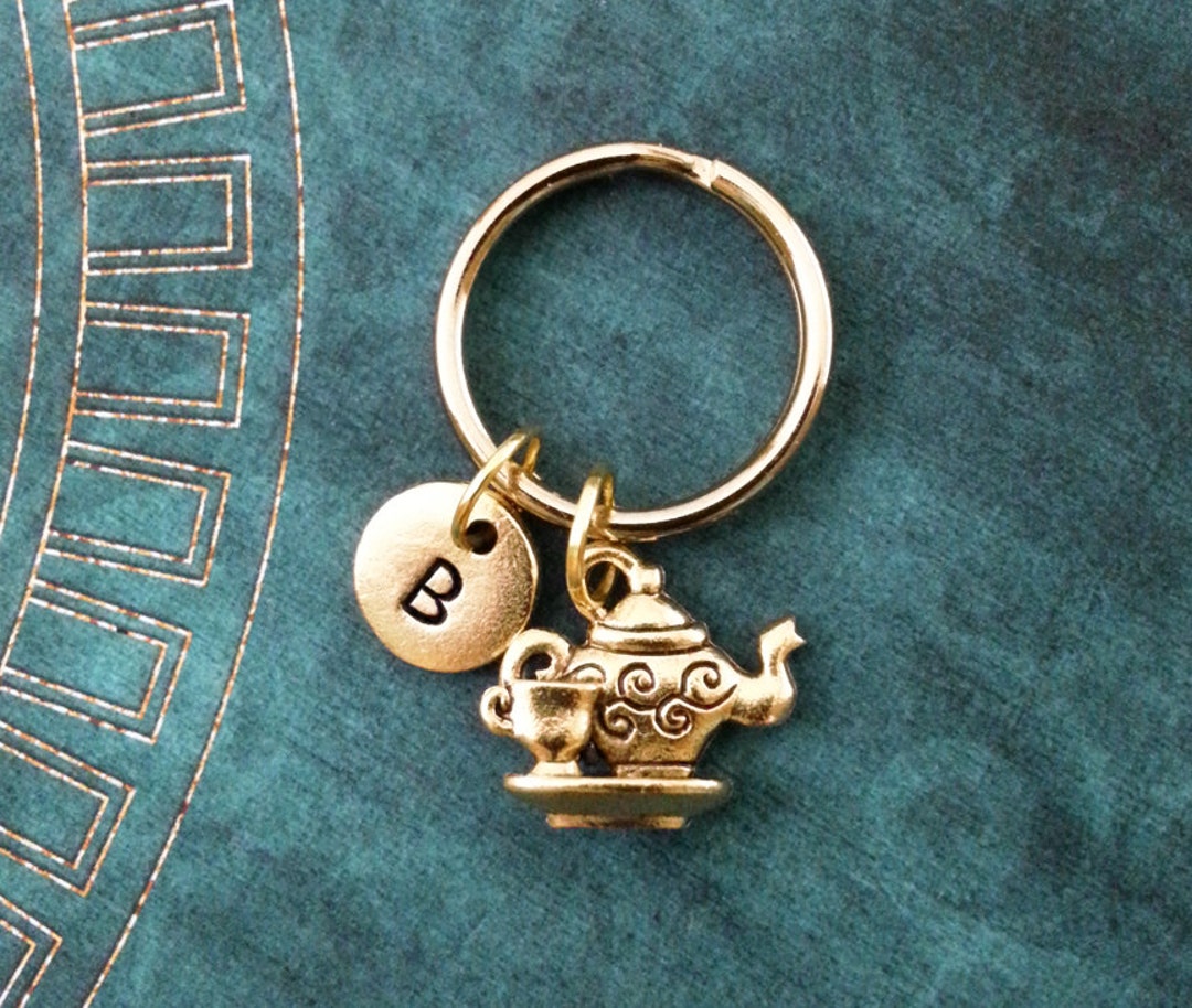 Teapot Keychain VERY SMALL Tea Pot Keyring Tea Keychain Tea Gift Tea ...