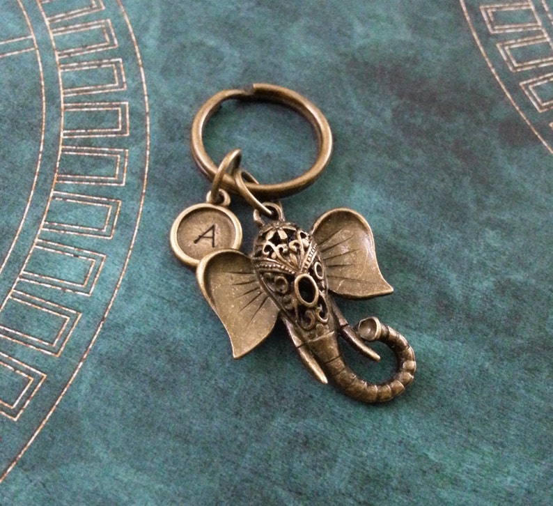 Elephant Keychain Elephant Keyring Custom Keyring - Etsy