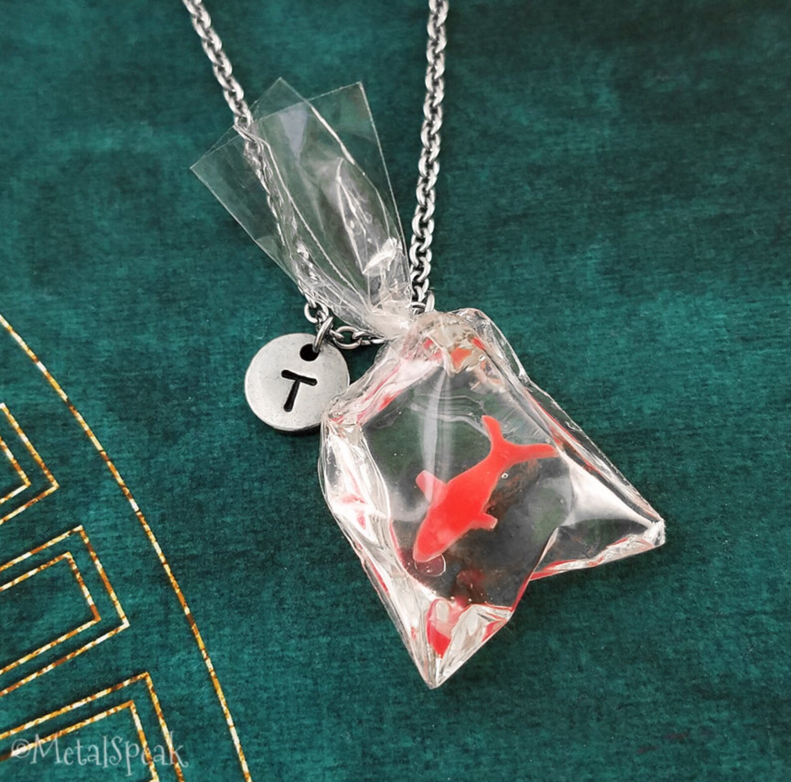 Goldfish Keychain SMALL Bagged Goldfish Keyring Fish Keychain | Etsy