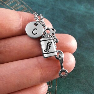 Bubbles Keychain SMALL Bubble Keychain Silver Bubble Wand Keyring ...