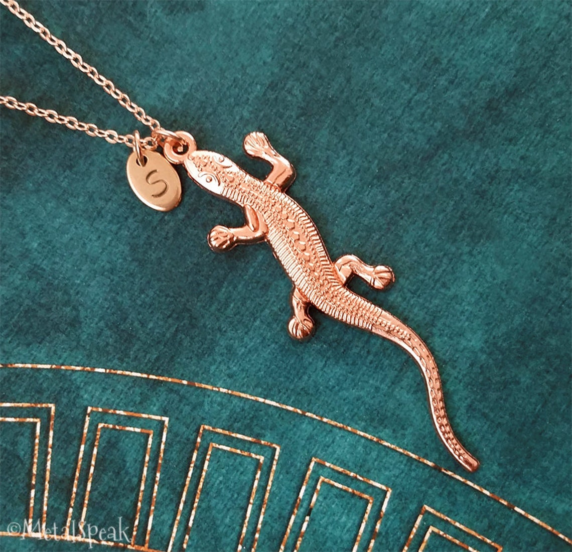 Gecko Keychain SMALL Lizard Keychain Gecko Keyring Monogram - Etsy