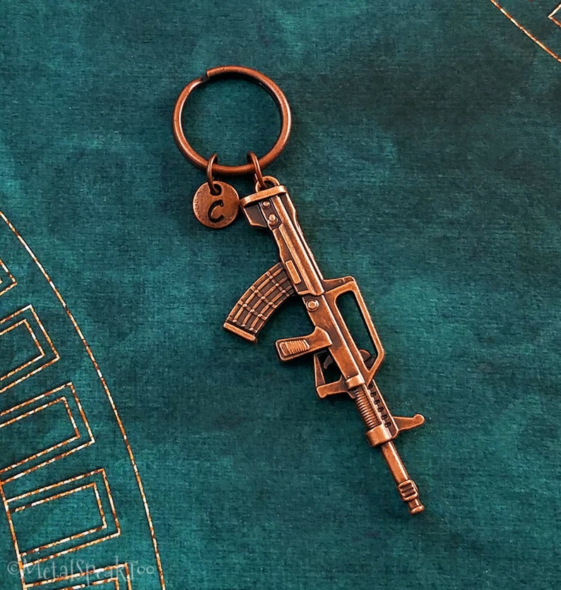 Assault Rifle Keychain SMALL Machine Gun Keychain AK-47 | Etsy