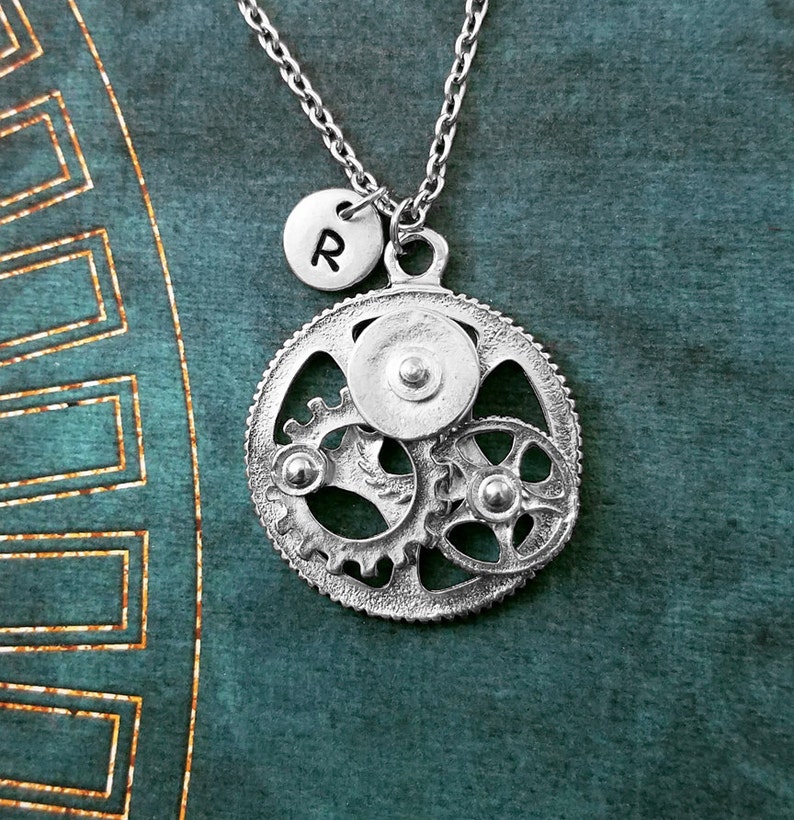 Gears Keychain Cogs and Gears Keyring Personalized Keychain | Etsy