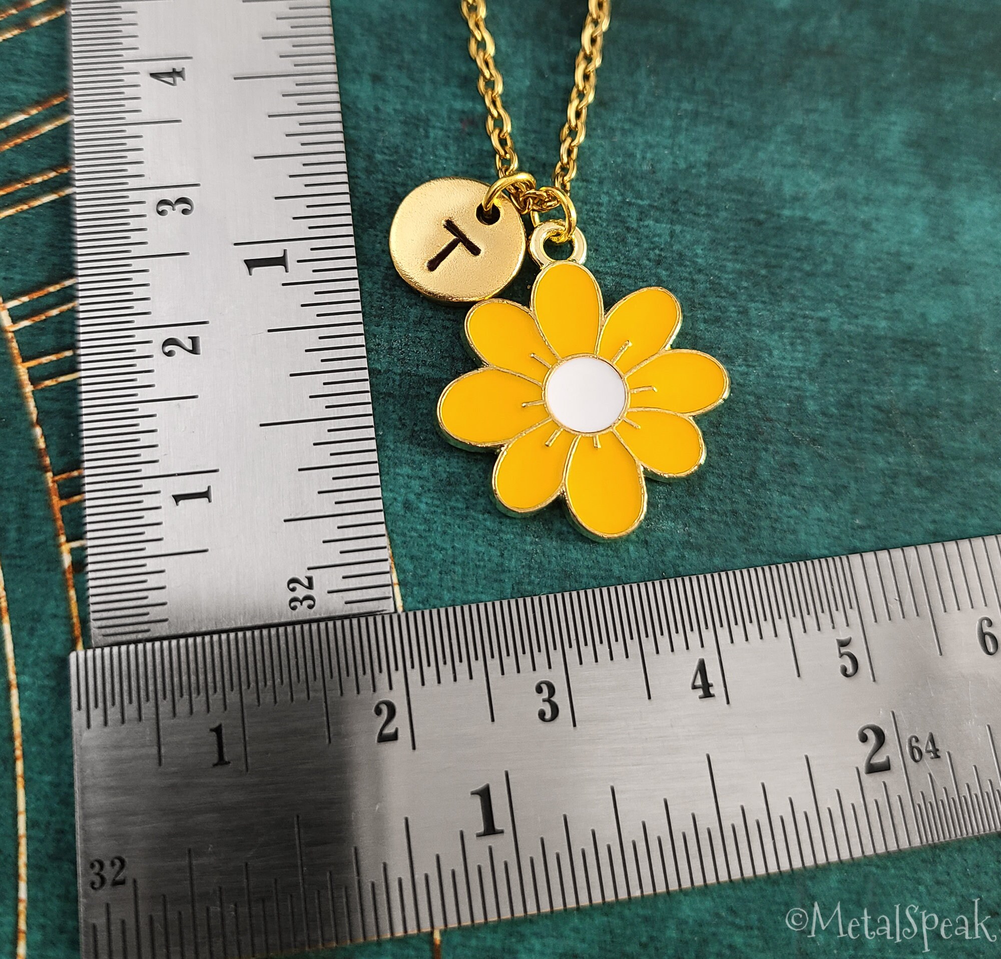 Daisy Keychain SMALL Yellow Flower Keychain Flower Keyring - Etsy