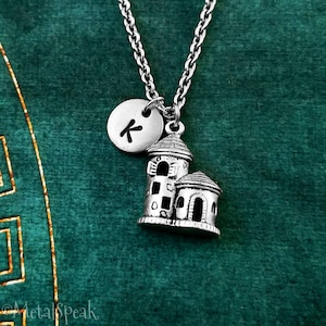 Castle Keychain VERY SMALL Castle Keyring Castle Charm Keychain Tower ...