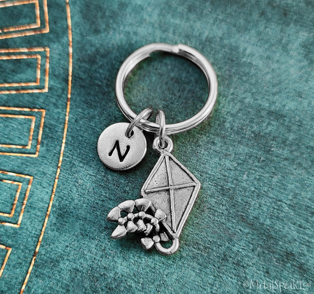 Kite Keychain SMALL Kite Keyring Kite Gift Personalized Keychain ...