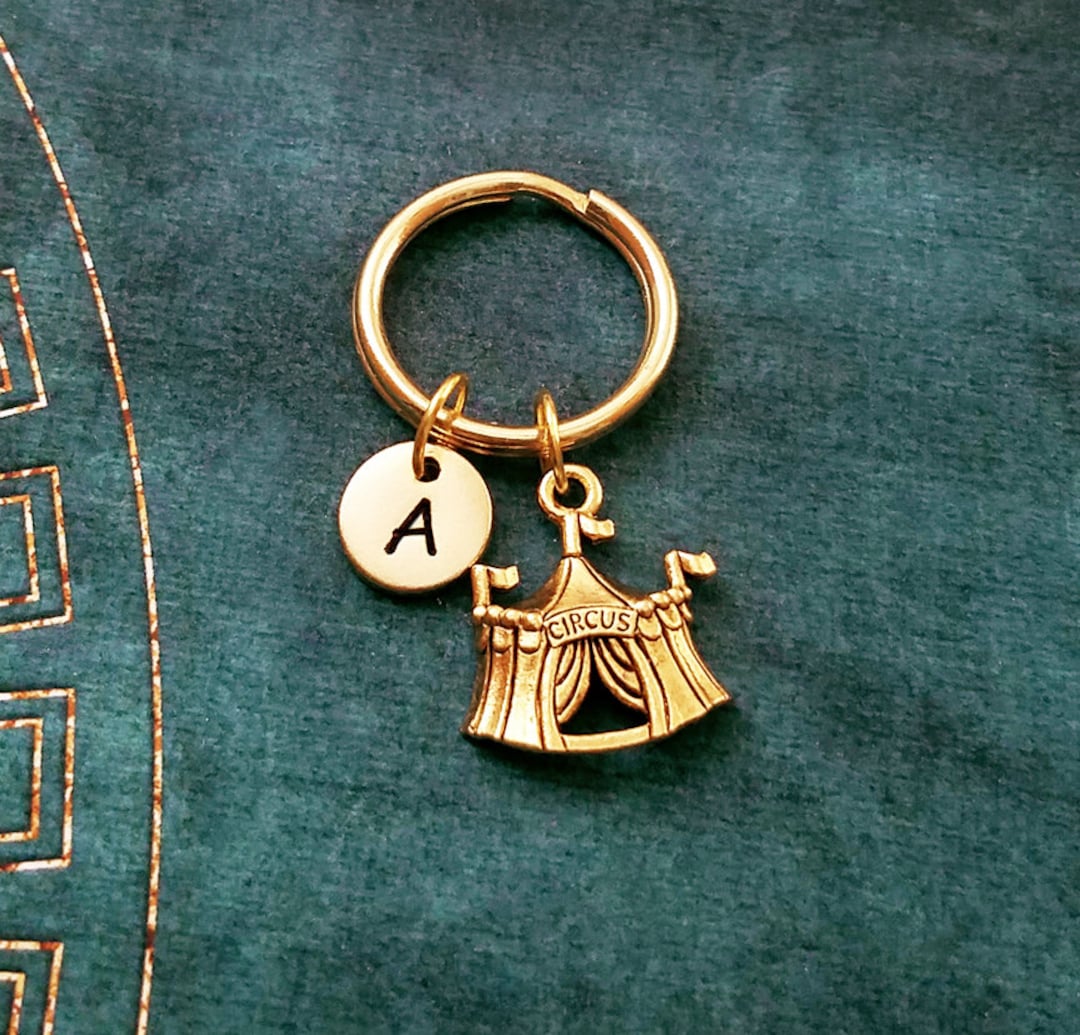 Circus Tent Keychain VERY SMALL Circus Tent Charm Keychain Circus Tent ...