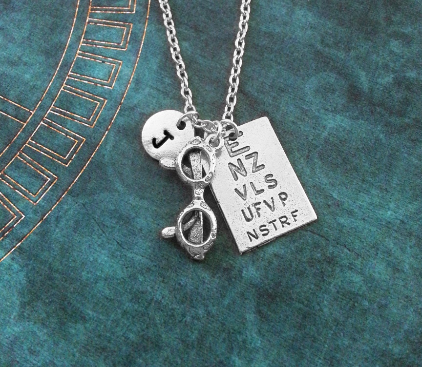 Eye Chart Keychain SMALL Silver Reading Glasses Keychain - Etsy