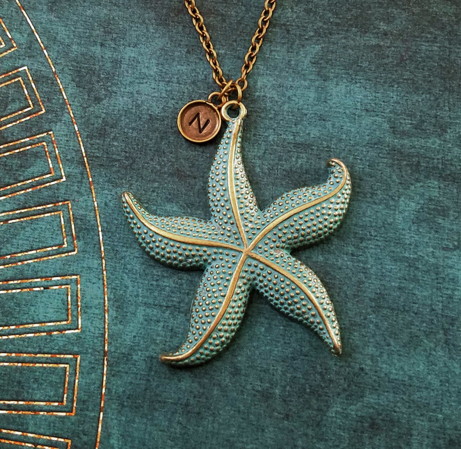 Starfish Keychain SMALL Starfish Keyring Bronze Starfish Charm - Etsy