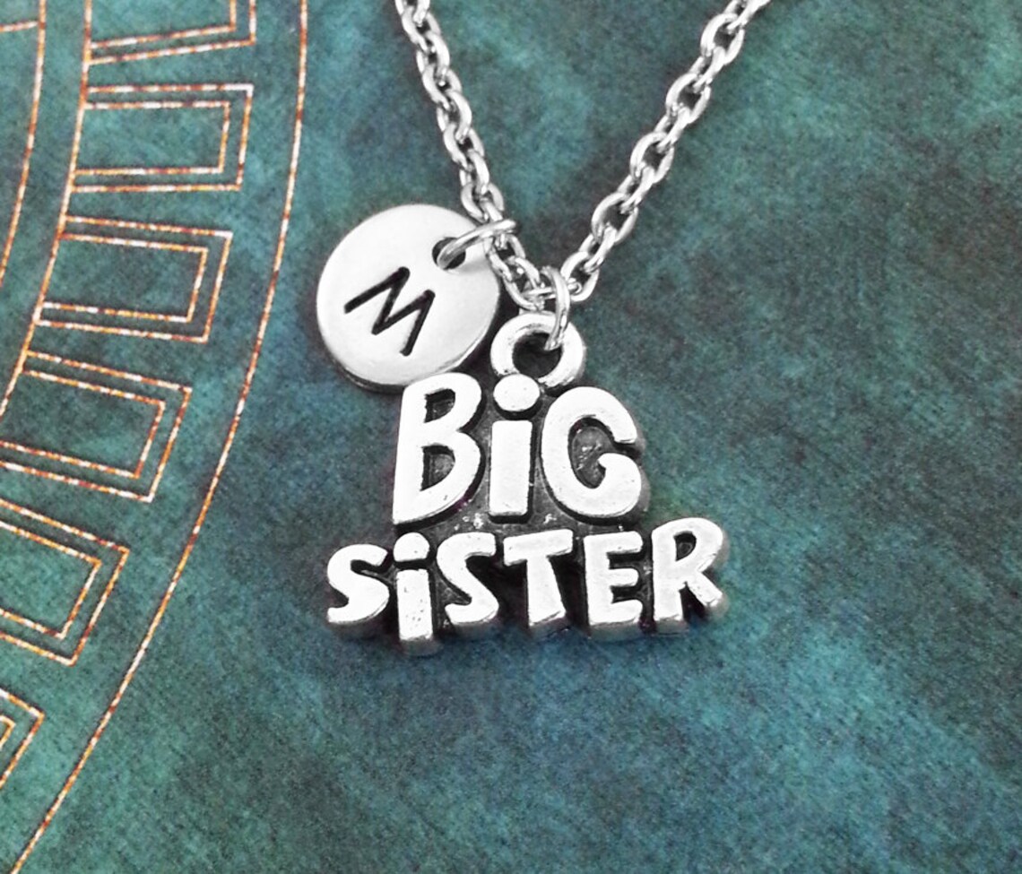 Big Sister Keychain VERY SMALL Big Sister Keyring Sister Charm Keychain ...