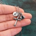 Cross Keychain VERY SMALL Garlic Keychain Cross Charm Keychain ...