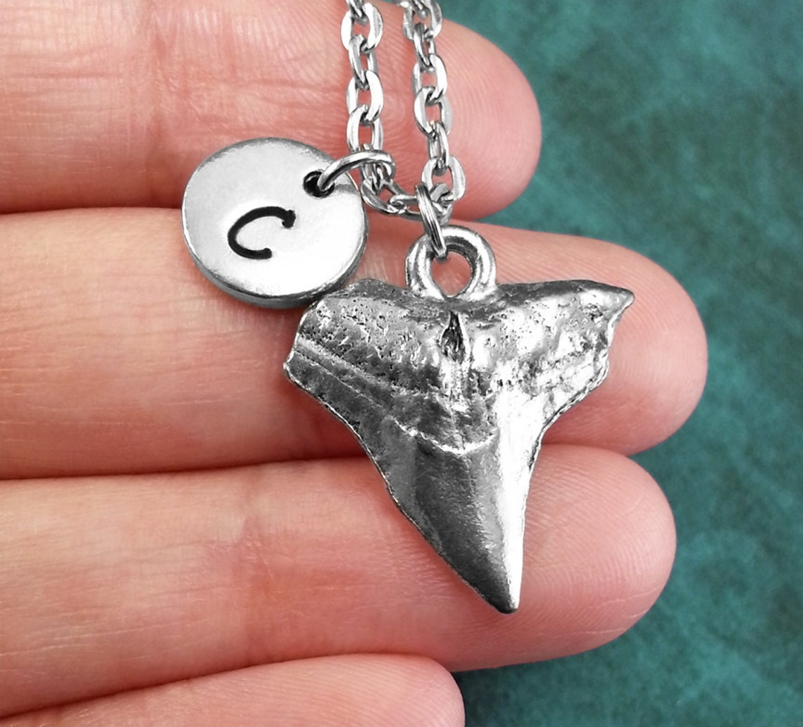 Shark Tooth Keychain Personalized Keychain Shark Keyring - Etsy