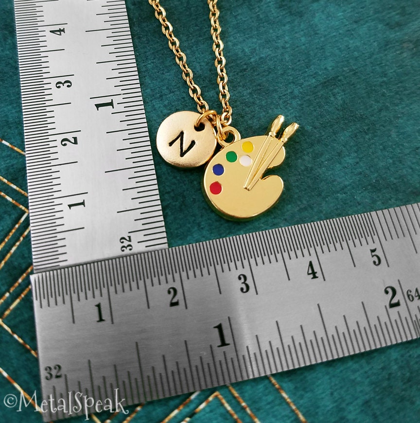 Paint Palette Keychain SMALL Artist Palette Charm Keychain - Etsy