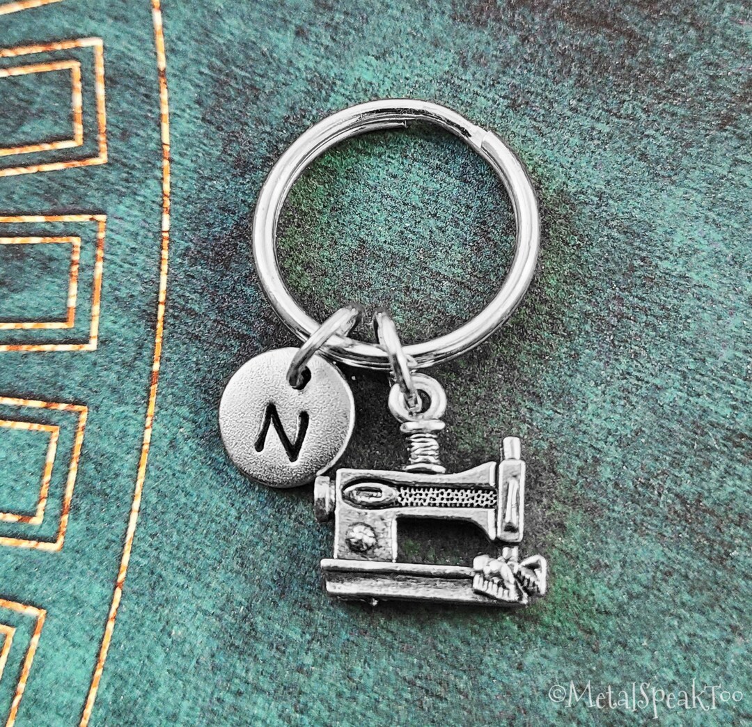 Sewing Machine Keychain SMALL Sewing Keychain Sewing Gift Personalized ...