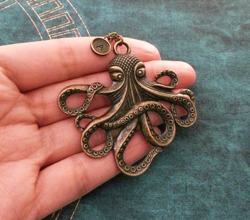 Octopus Keychain LARGE Octopus Keyring Personalized Keychain - Etsy