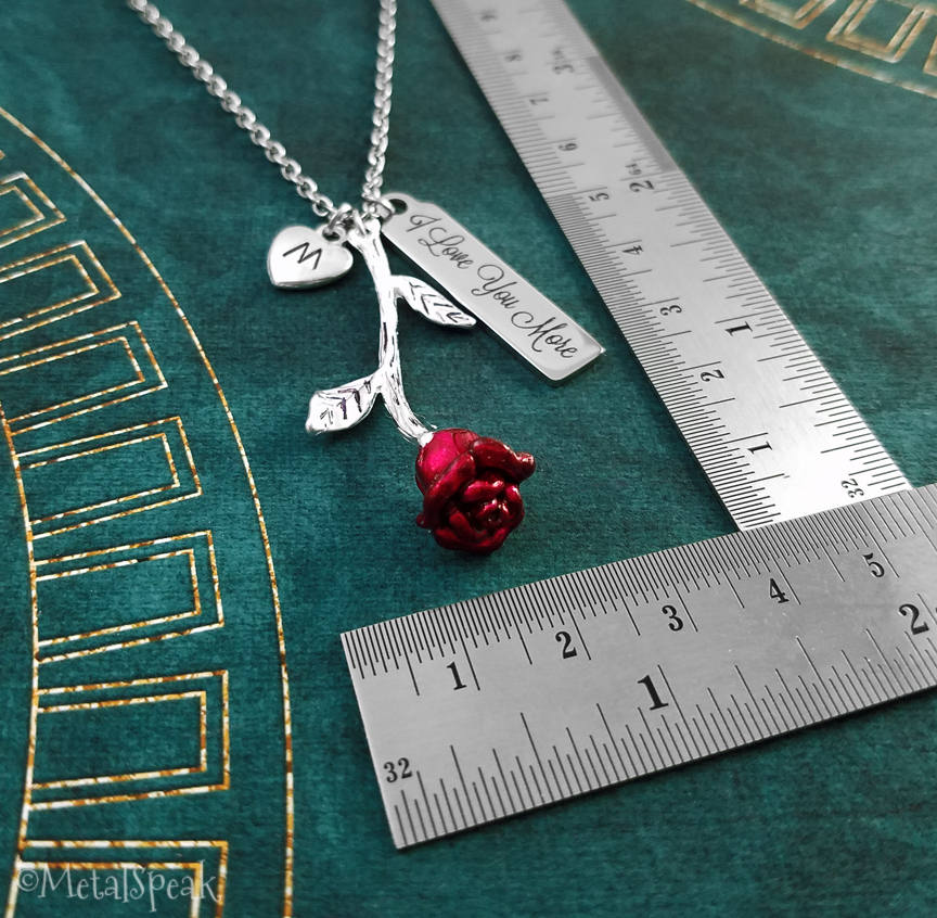 Red Rose Keychain SMALL Rose Charm Keychain Keyring Girlfriend | Etsy