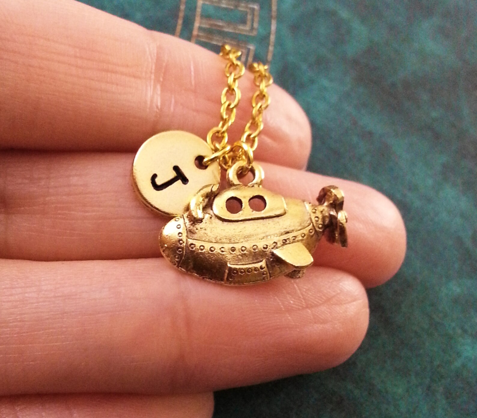 Submarine Keychain SMALL Submarine Keyring Gold Submarine - Etsy