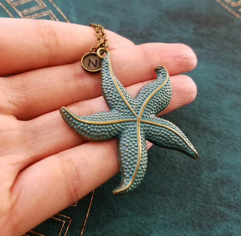 Starfish Keychain SMALL Starfish Keyring Bronze Starfish Charm - Etsy