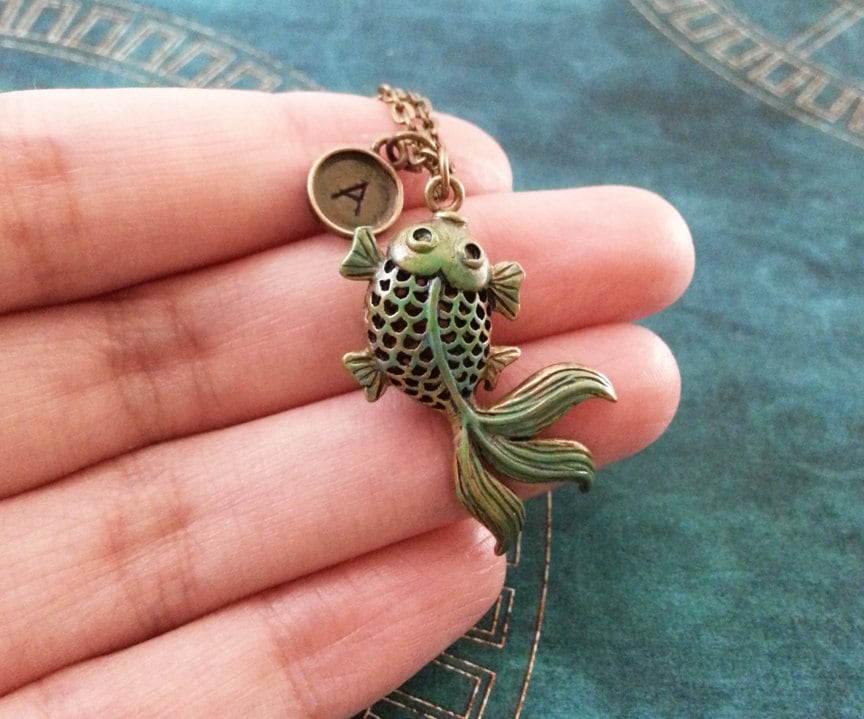 Fish Keychain SMALL Bronze Fish Keyring Personalized Keychain | Etsy