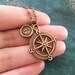 Compass Keychain SMALL Bronze Compass Keyring Personalized - Etsy