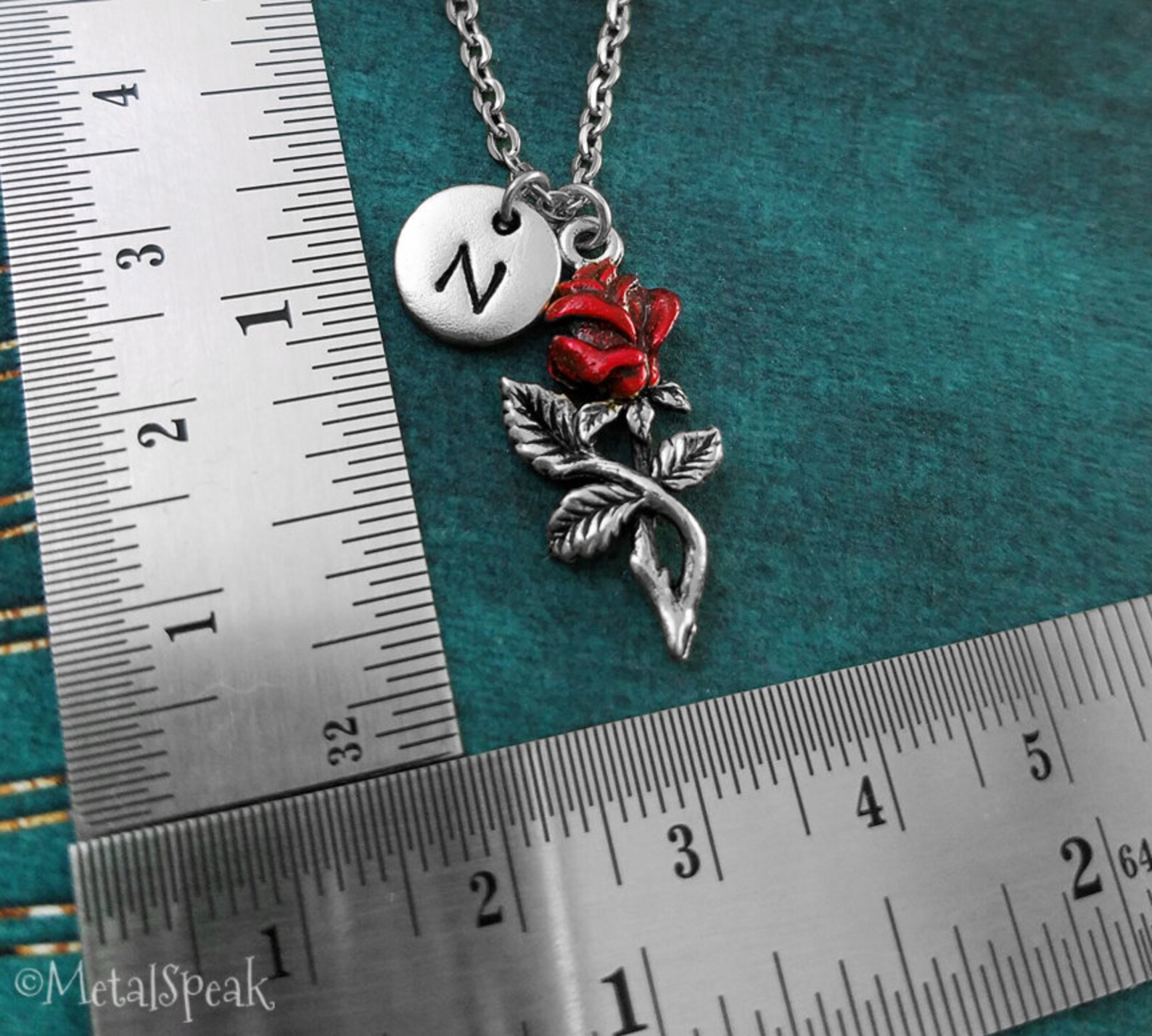 Red Rose Keychain SMALL Rose Charm Keychain Keyring Girlfriend | Etsy