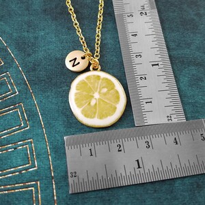 Lemon Keychain SMALL Lemon Keyring Food Keychain Lemon Slice - Etsy