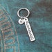 Blessed Keychain Blessed Keyring Silver Engraved Keychain Stamped ...