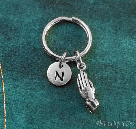 Praying Hands Keychain SMALL Prayer Keychain Christian | Etsy