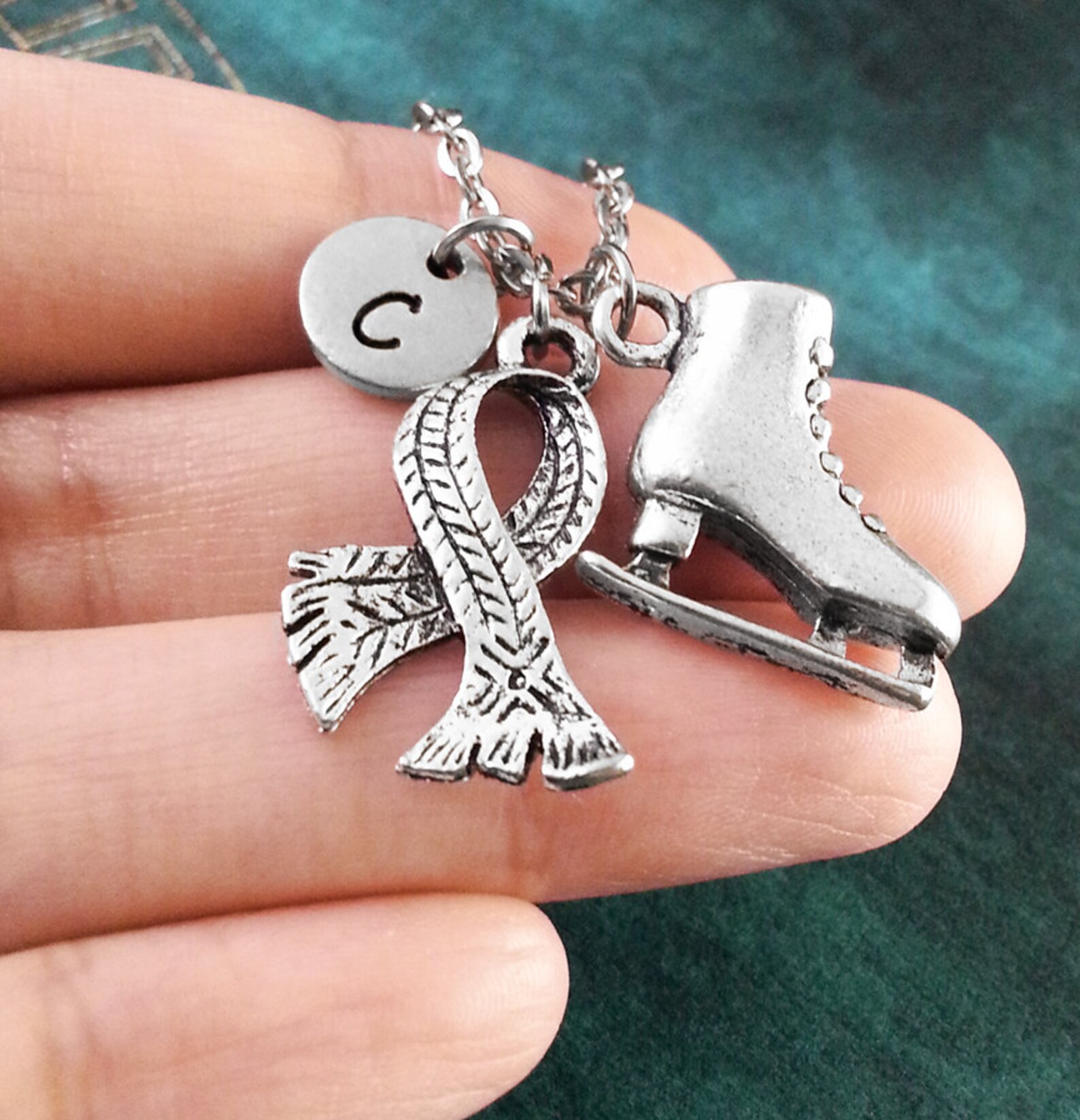 Ice Skate Keychain Personalized Keychain Ice Skate Keyring - Etsy