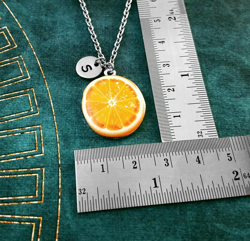 Orange Keychain SMALL Orange Keyring Food Keychain Orange | Etsy