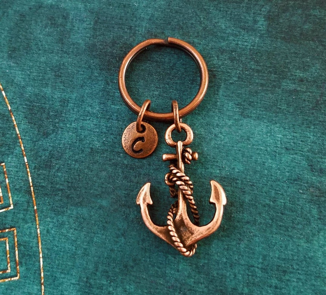 Anchor Keychain SMALL Anchor Keychain Anchor Keyring Anchor Charm ...