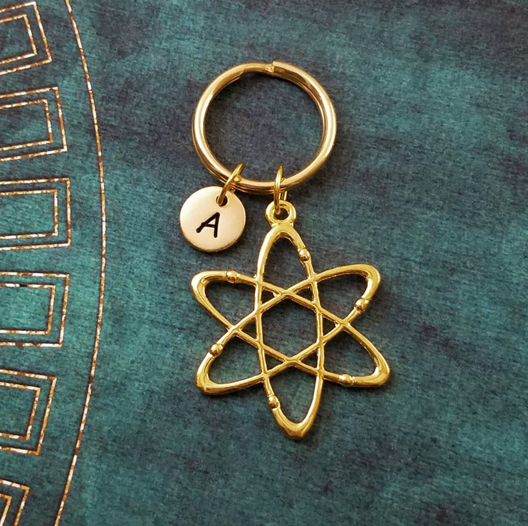 Atom Keychain SMALL Atom Keyring Chemistry Keychain Atomic - Etsy Australia