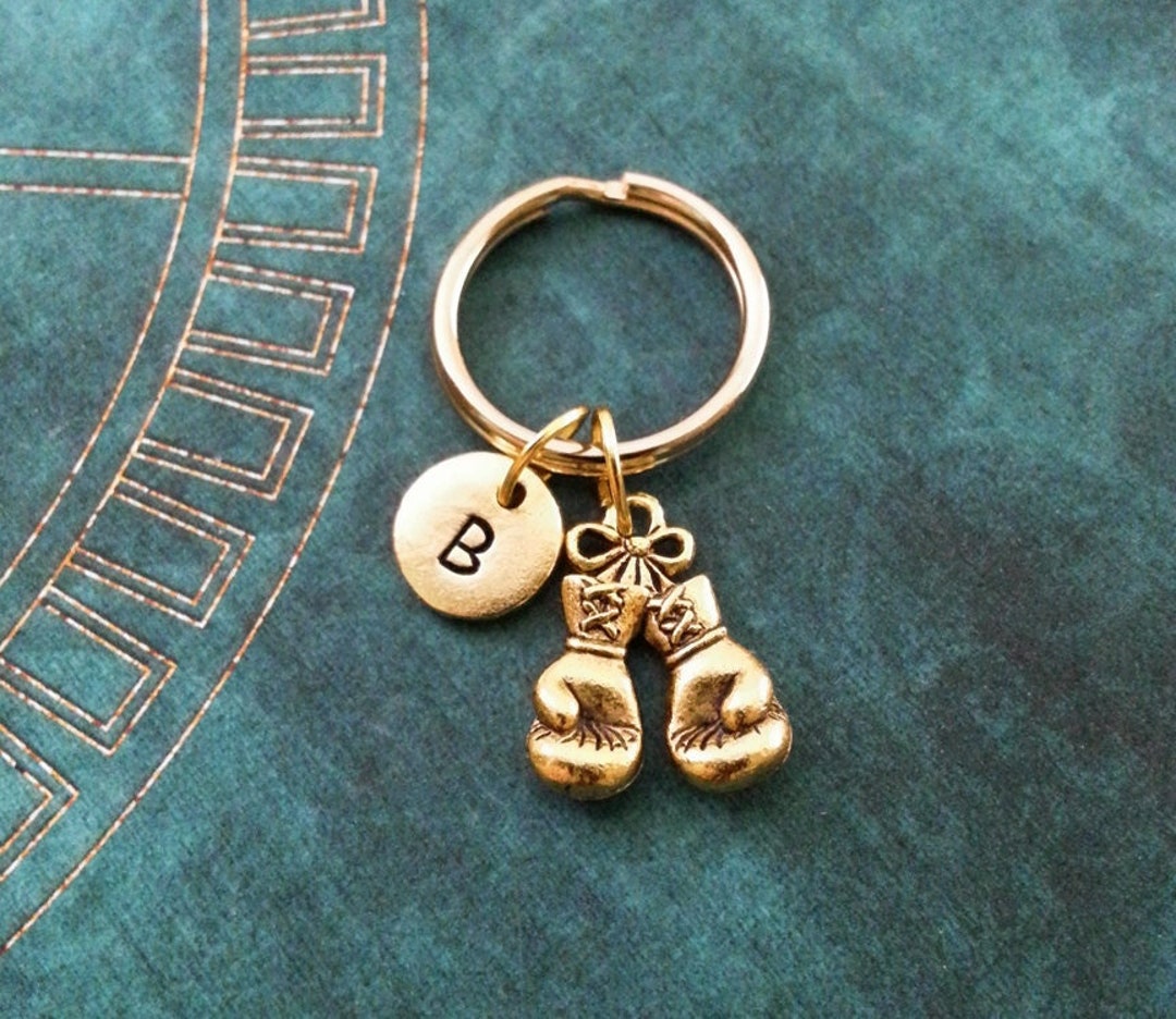 Boxing Gloves Keychain, SMALL Personalized Keychain, Boxing Glove ...