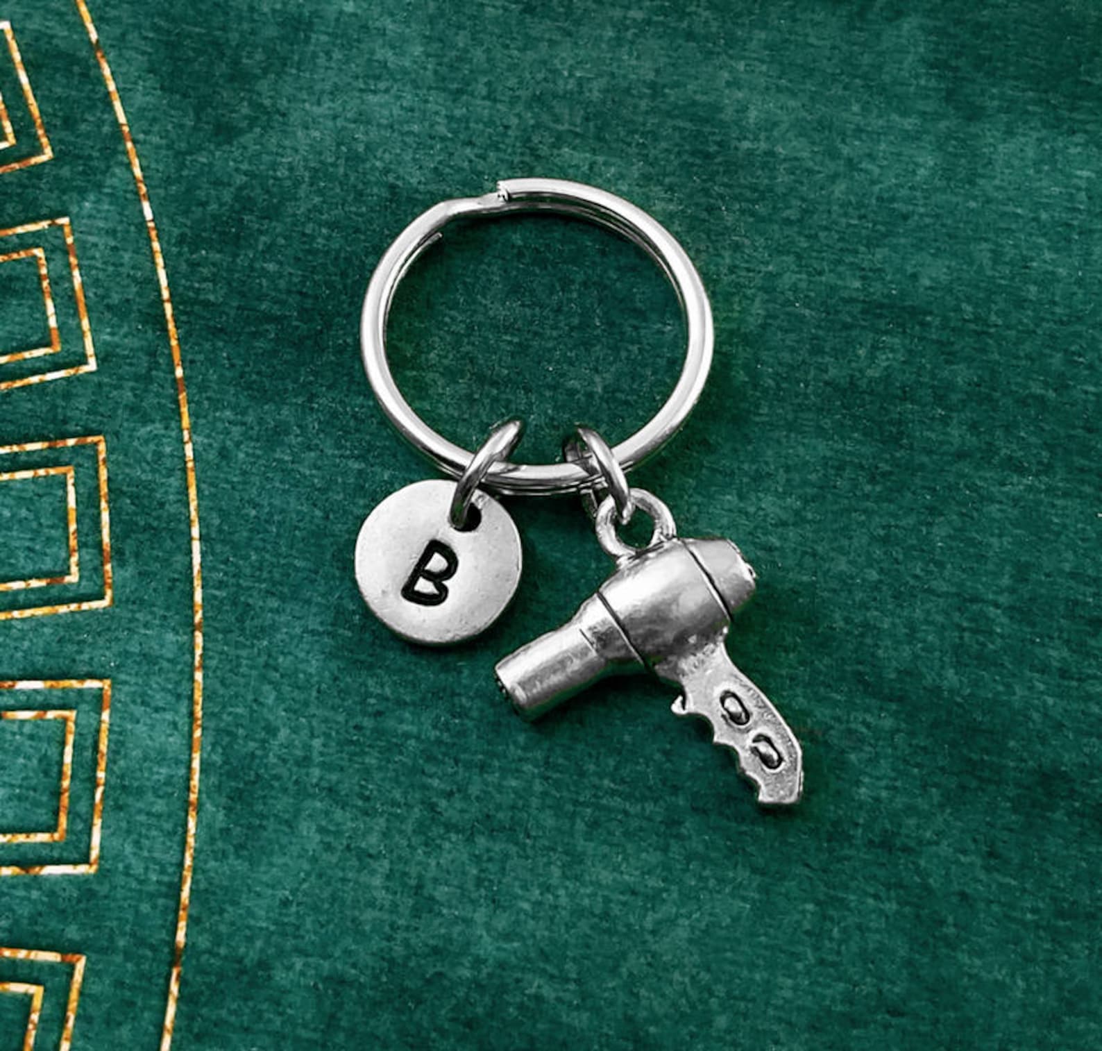 Hair Dryer Keychain SMALL Blow Dryer Keyring Cosmetologist Keychain ...