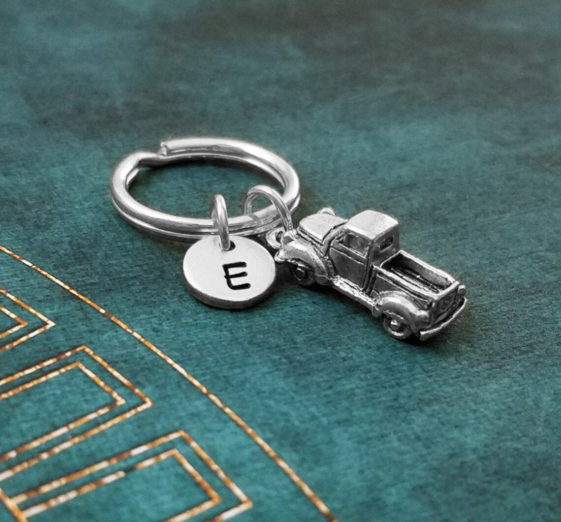 Truck Keychain VERY SMALL Truck Keyring Trucker Keychain - Etsy