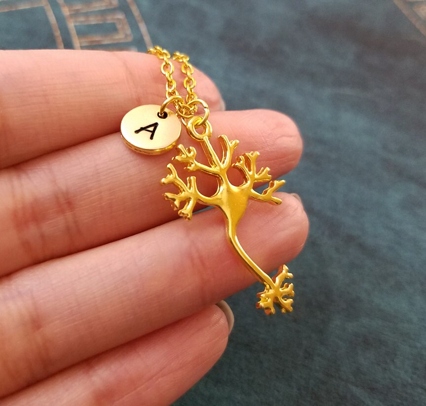 Neuron Keychain SMALL Brain Cell Keyring Chemistry Keychain | Etsy