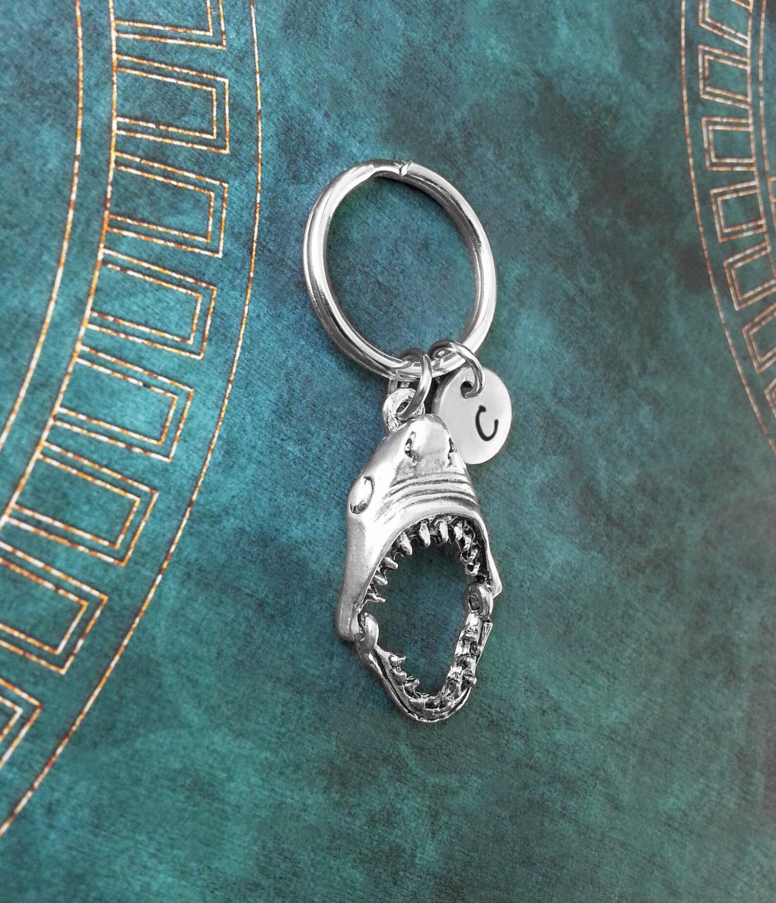 Shark Keychain Movable Jaw Keyring Personalized Keychain | Etsy