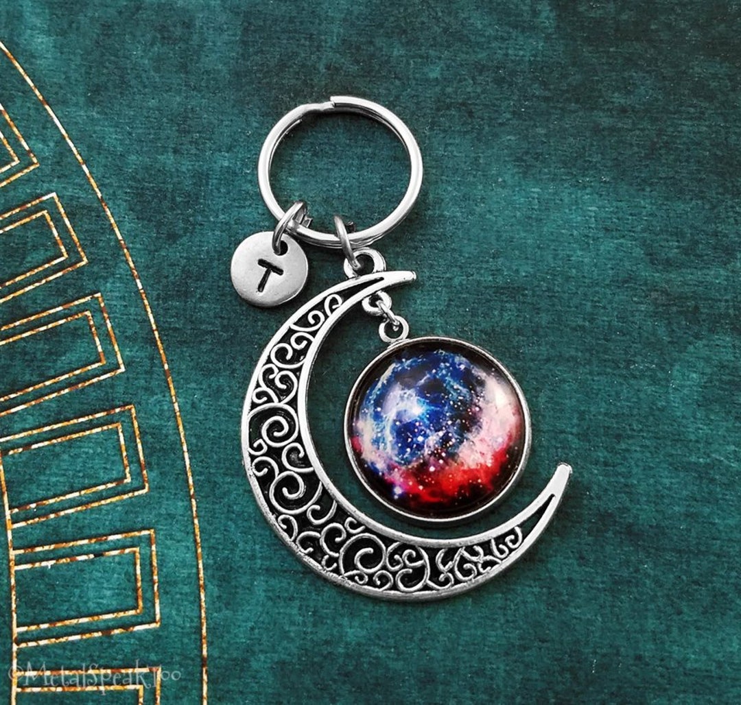 Galaxy Keychain SMALL Nebula Keychain Galaxy Keyring Space Keychain ...