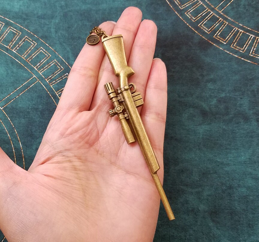 Sniper Rifle Keychain VERY LARGE Rifle Keyring Gun Keychain - Etsy