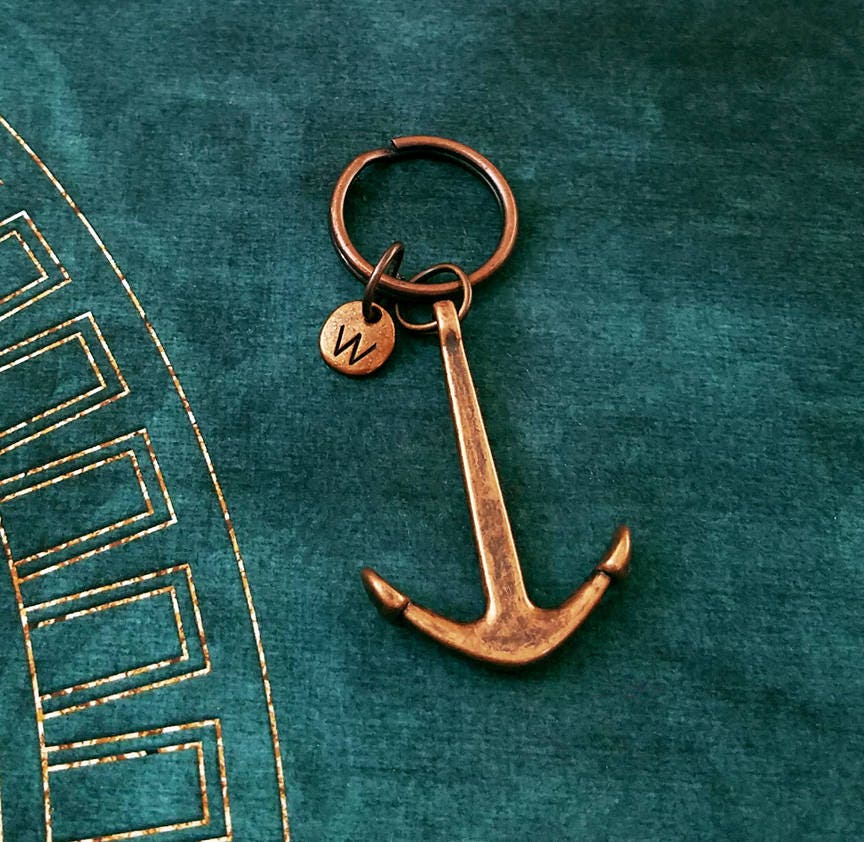 Anchor Keychain SMALL Anchor Keyring Anchor Charm Keychain Anchor ...
