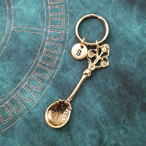 Spoon Keychain Vintage Spoon Keyring Antique Spoon Gift Personalized ...