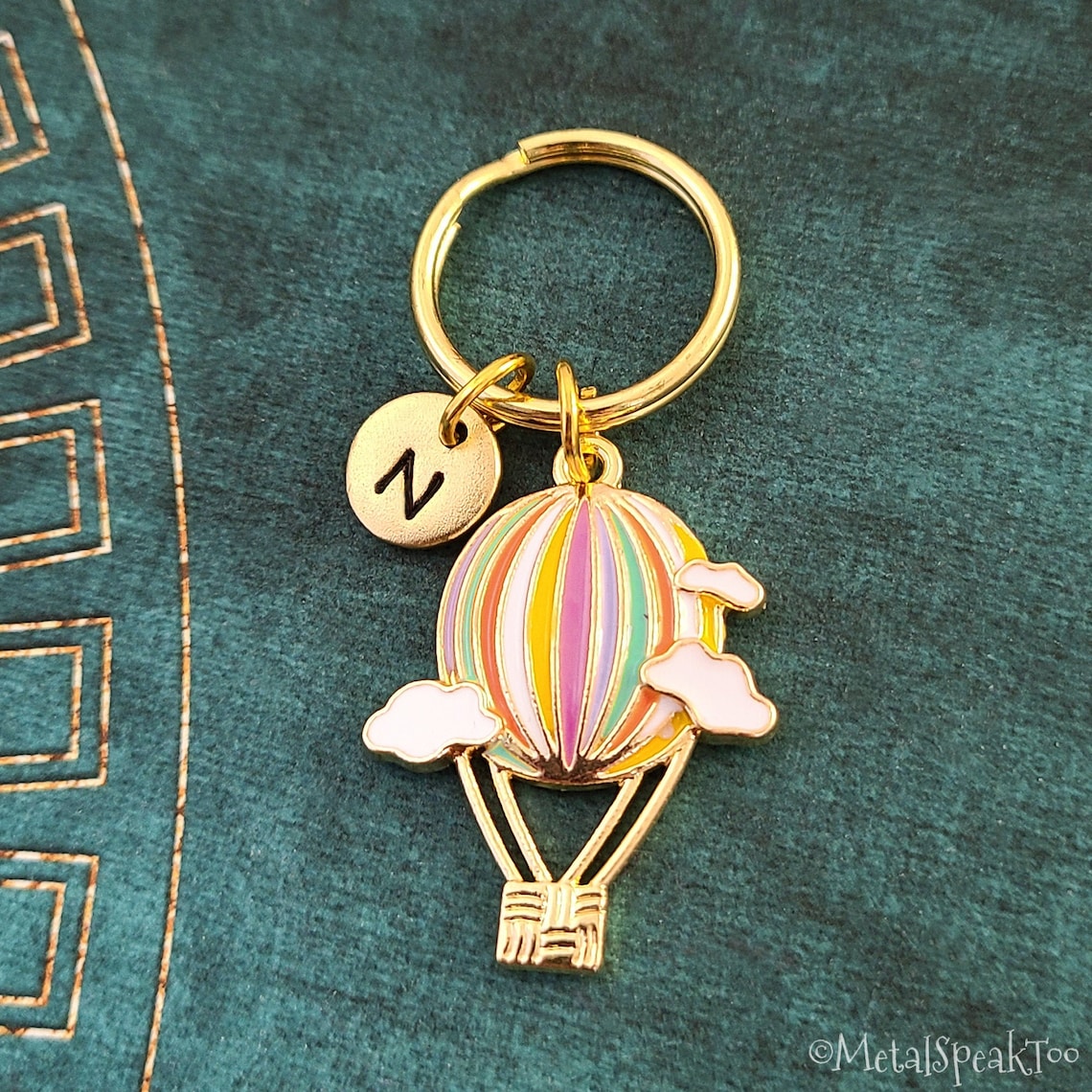 Hot Air Balloon Keychain SMALL Hot Air Balloon Keyring | Etsy