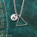 Triangle Keychain VERY SMALL Triangle Keyring Geometric Keychain ...